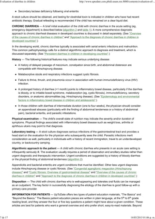 Evaluation of diarrhea in children | PDF