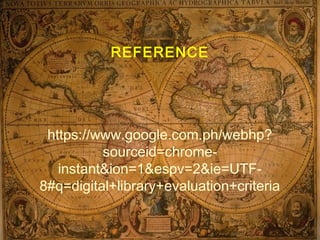 Evaluation of Digital Library | PPT