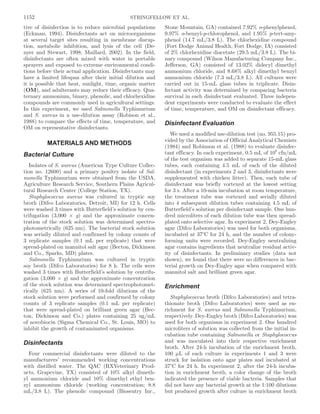 Evaluation of disinfectants commonly used by the commercial poultry.pdf