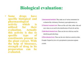 Evaluation of drugs | PPTX