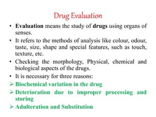 Evaluation of drugs | PPTX