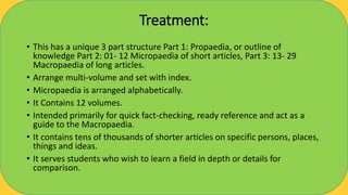 Evaluation of encyclopaedia of britannica | PPTX