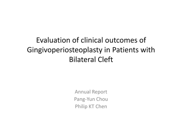 Evaluation of gpp | PPTX | Dental Health | Diseases and Conditions