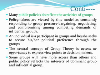 Evaluation of group theory | PPTX