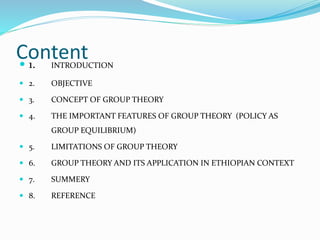 Evaluation of group theory | PPTX