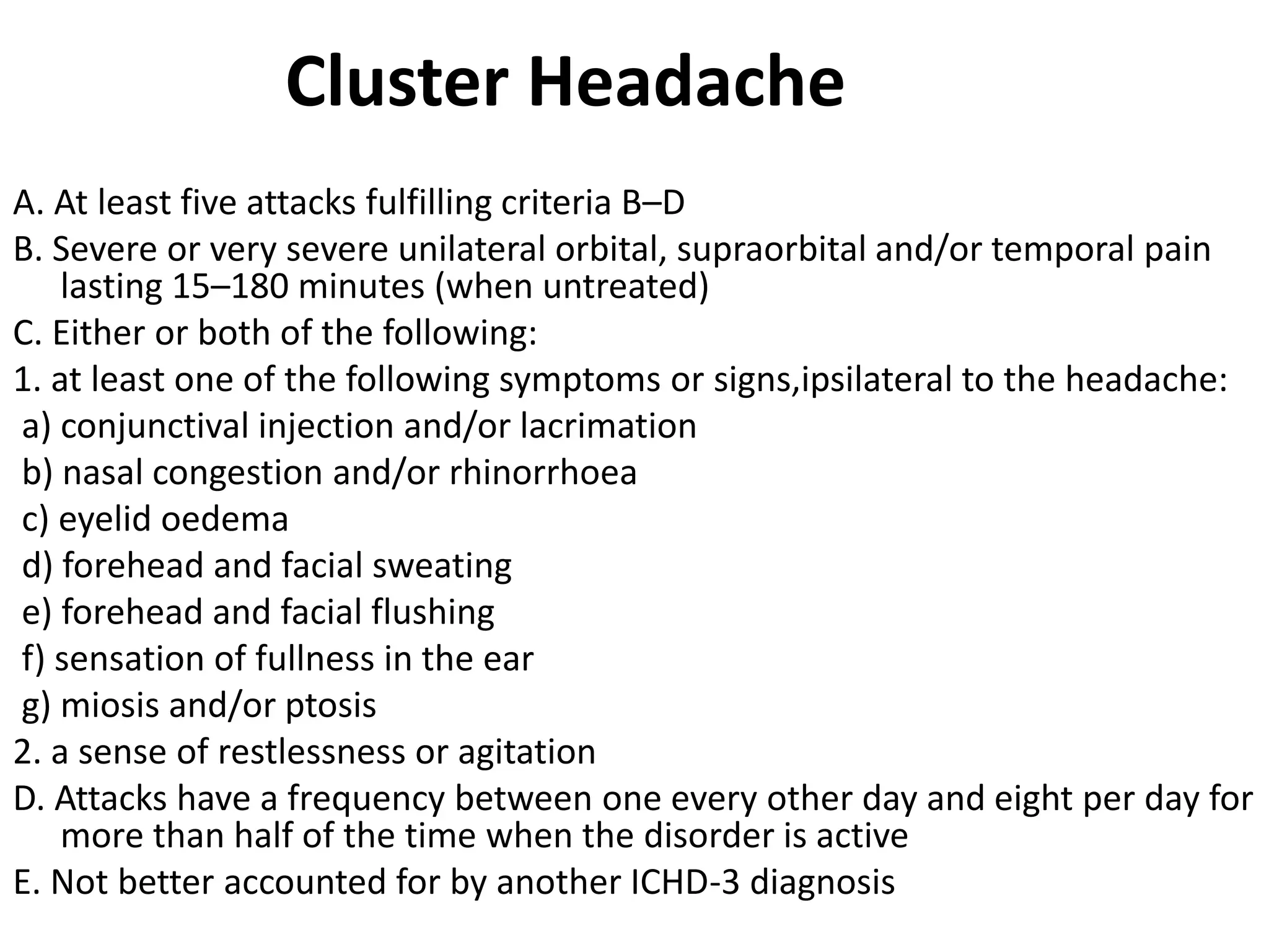 Headache evaluation. | PPTX