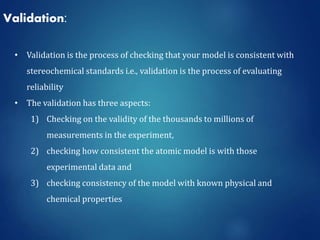 Validation of homology modeling | PPTX