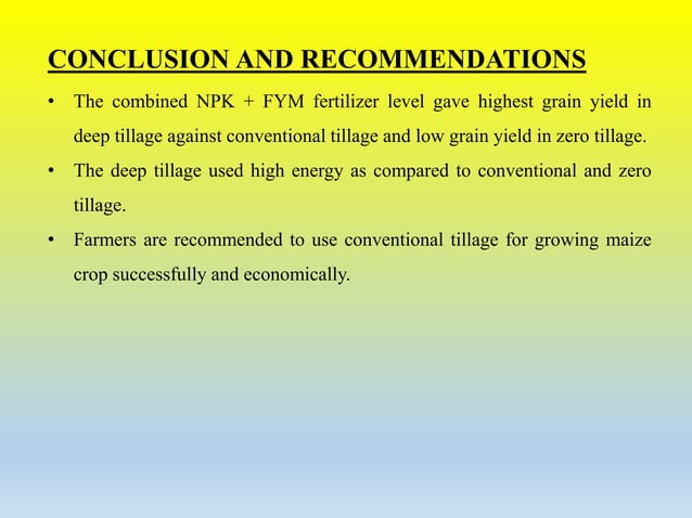 Evaluation Of Input And Output Energy For Maize Grain Ppt