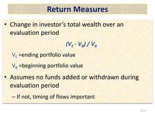Evaluation of Investment Performance.ppt