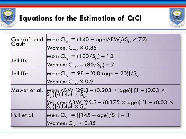 Evaluation of kidney function