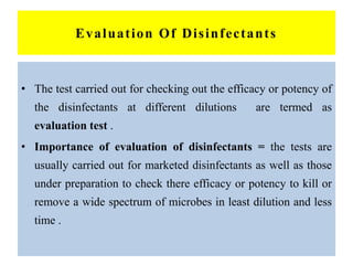 EVALUATION OF LIQUID DISINFECTANTS.pptx