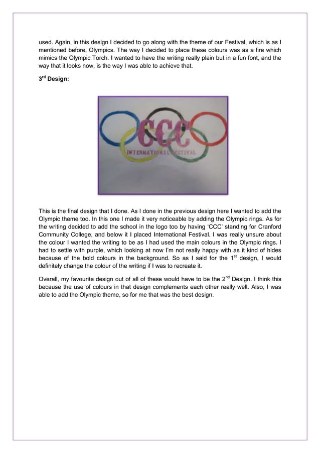 Evaluation of Logo Designs | DOCX