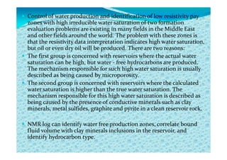 Evaluation of low resistivity zones | PDF