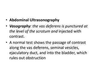 Evaluation of male infertility | PPTX