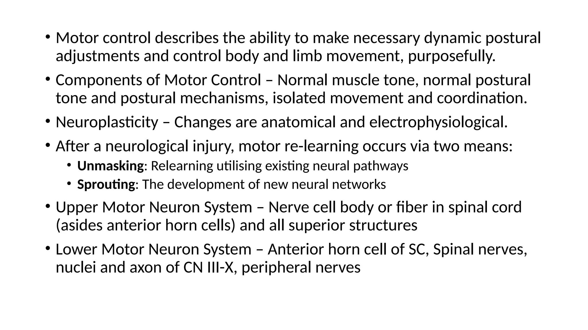 EVALUATION OF MOTOR CONTROL.pptx33334444 | PPT