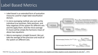 Evaluation of multilabel multi class classification | PPTX