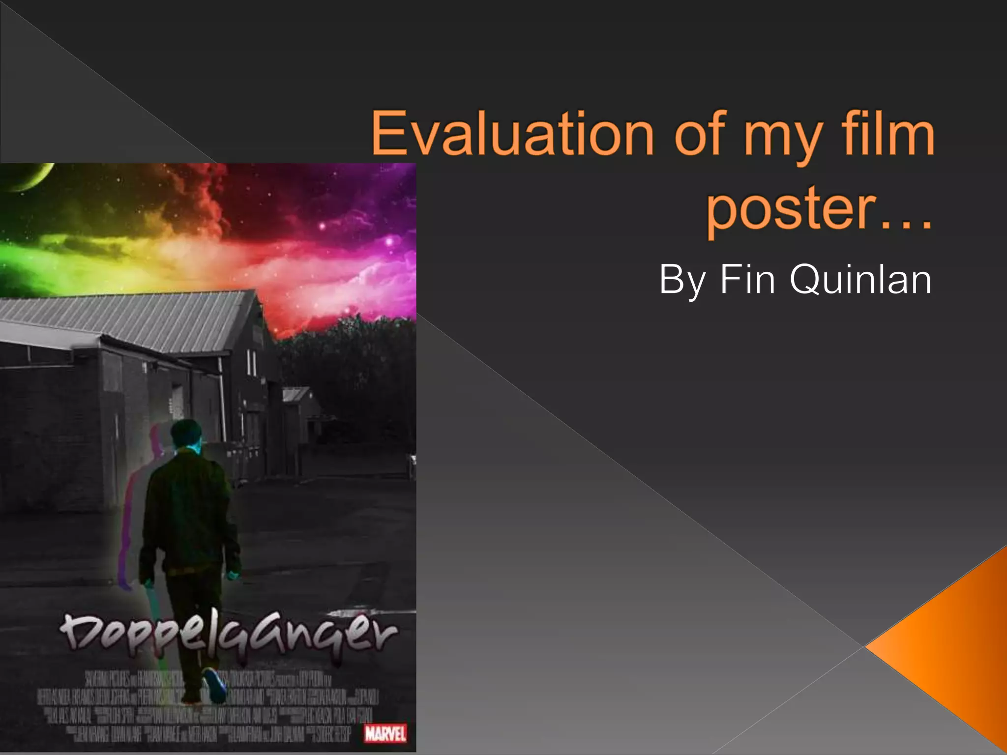 Evaluation of my film poster | PPTX