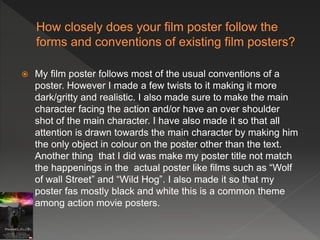 Evaluation of my film poster | PPTX