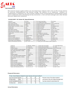 Evaluation of new solar air conditioners | PDF