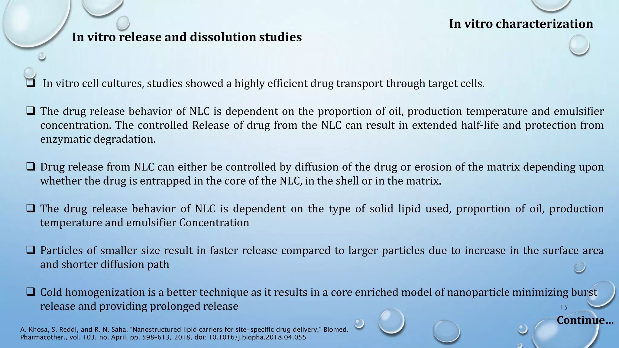 Evaluation of Nanostructured lipid carriers (NLC) | PPTX