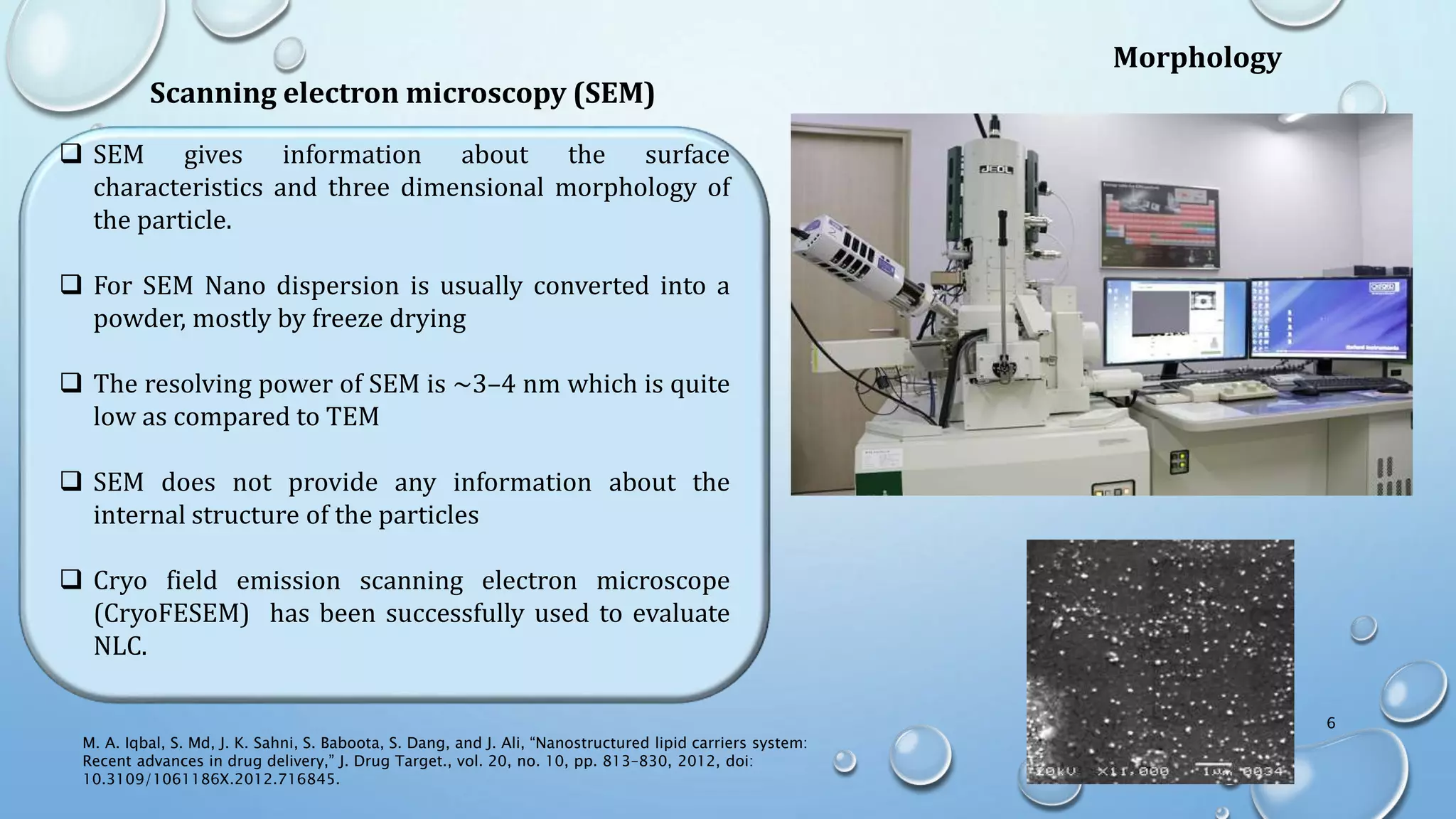 Evaluation of Nanostructured lipid carriers (NLC) | PPTX