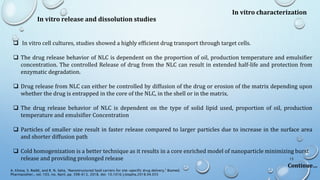 Evaluation of Nanostructured lipid carriers (NLC) | PPTX