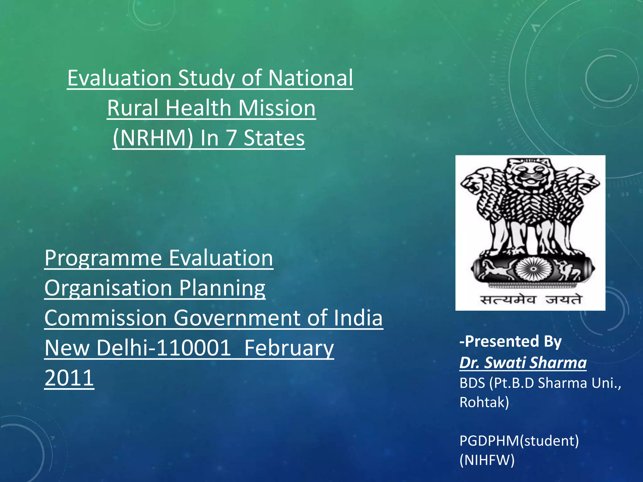 Evaluation of NRHM | PPT