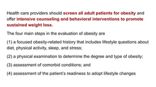 Evaluation of Obesity - Important points.pdf | Endocrine and Metabolic ...