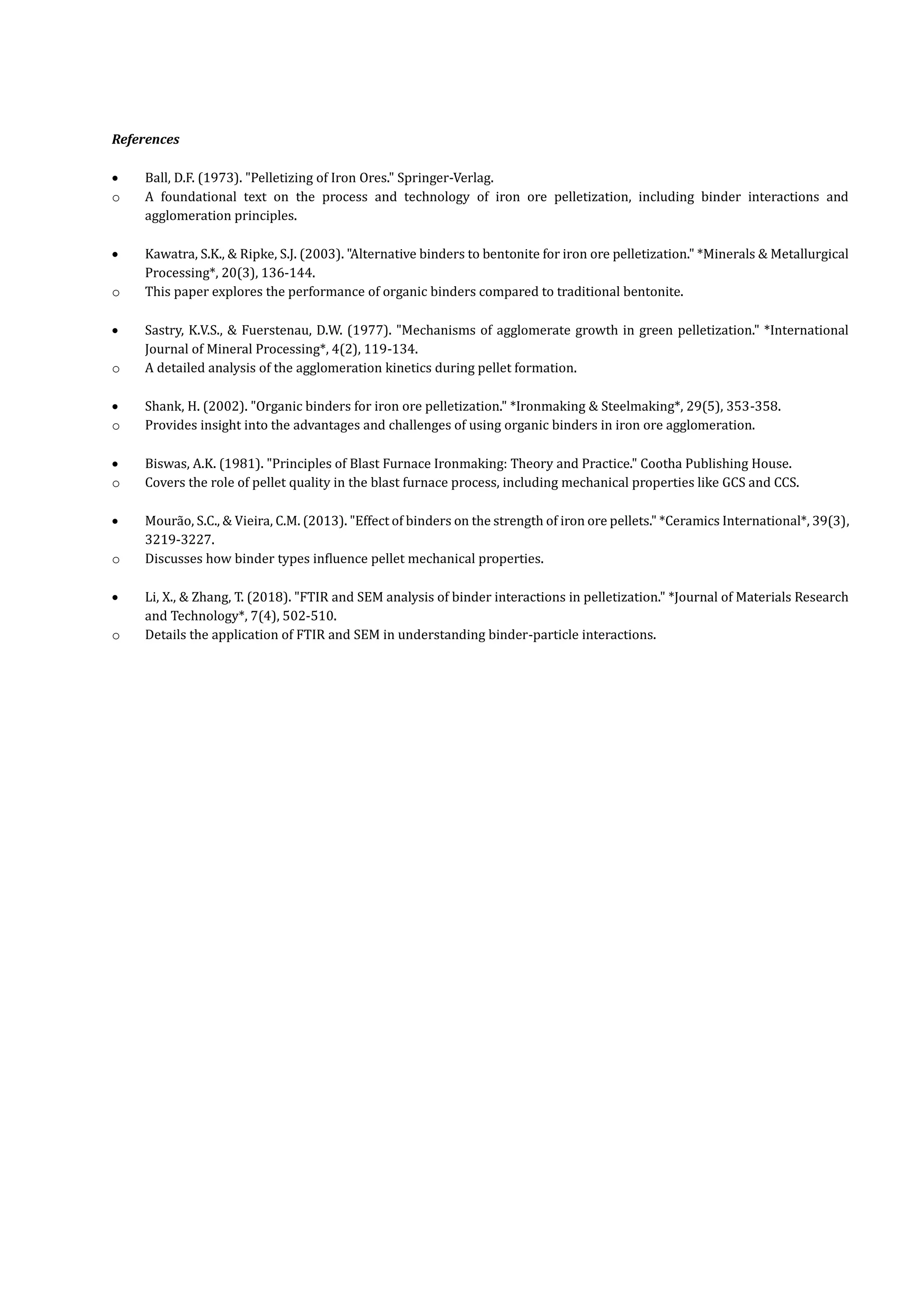 Evaluation of Organic Binder For Mining Industries | PDF