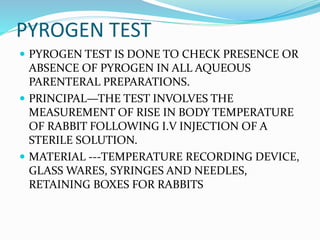 Evaluation of parenteral products | PPTX