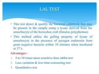 Evaluation of parenterals products | PPTX
