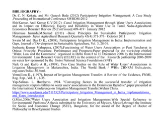 Evaluation of participatory irrigation management in kerala with ...