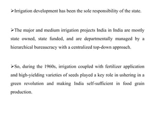 Evaluation of participatory irrigation management in kerala with ...