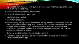 Evaluation of pediatric spinal deformities | PPTX