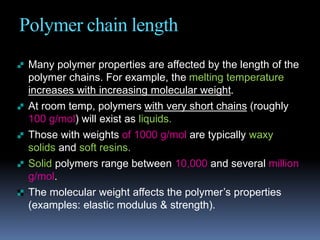 Evaluation of polymer | PPTX