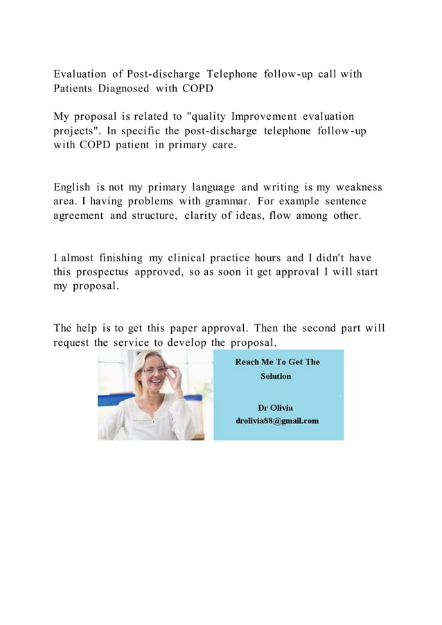 Evaluation of Post-discharge Telephone follow-up call with Patients | DOCX