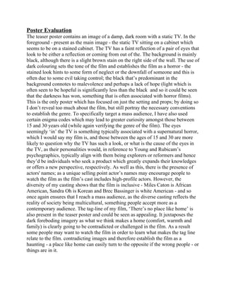 Evaluation of posters Post Production.docx