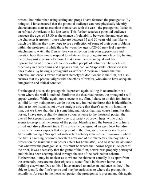 Evaluation of Film posters, teaser, theatrical and quad.docx