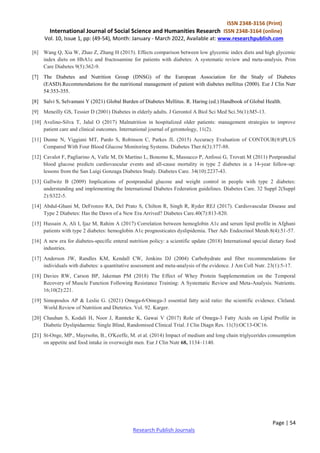 Evaluation of Postprandial Glycemic Response on Diabetes-Specific ...