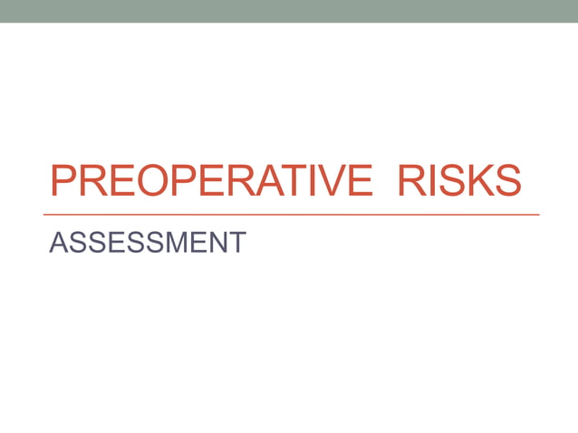 Evaluation of preoperative pulmonary risk | PPTX | Smoking Cessation ...
