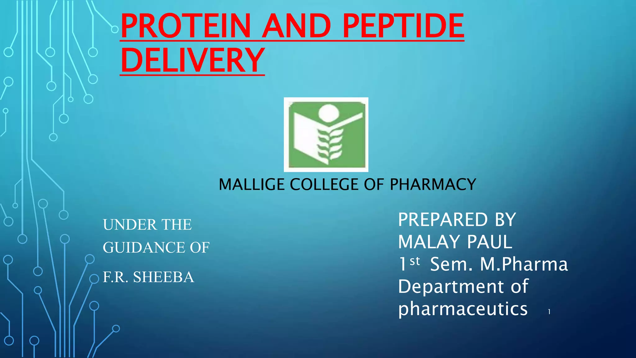Evaluation of protein & peptide dds | PPTX