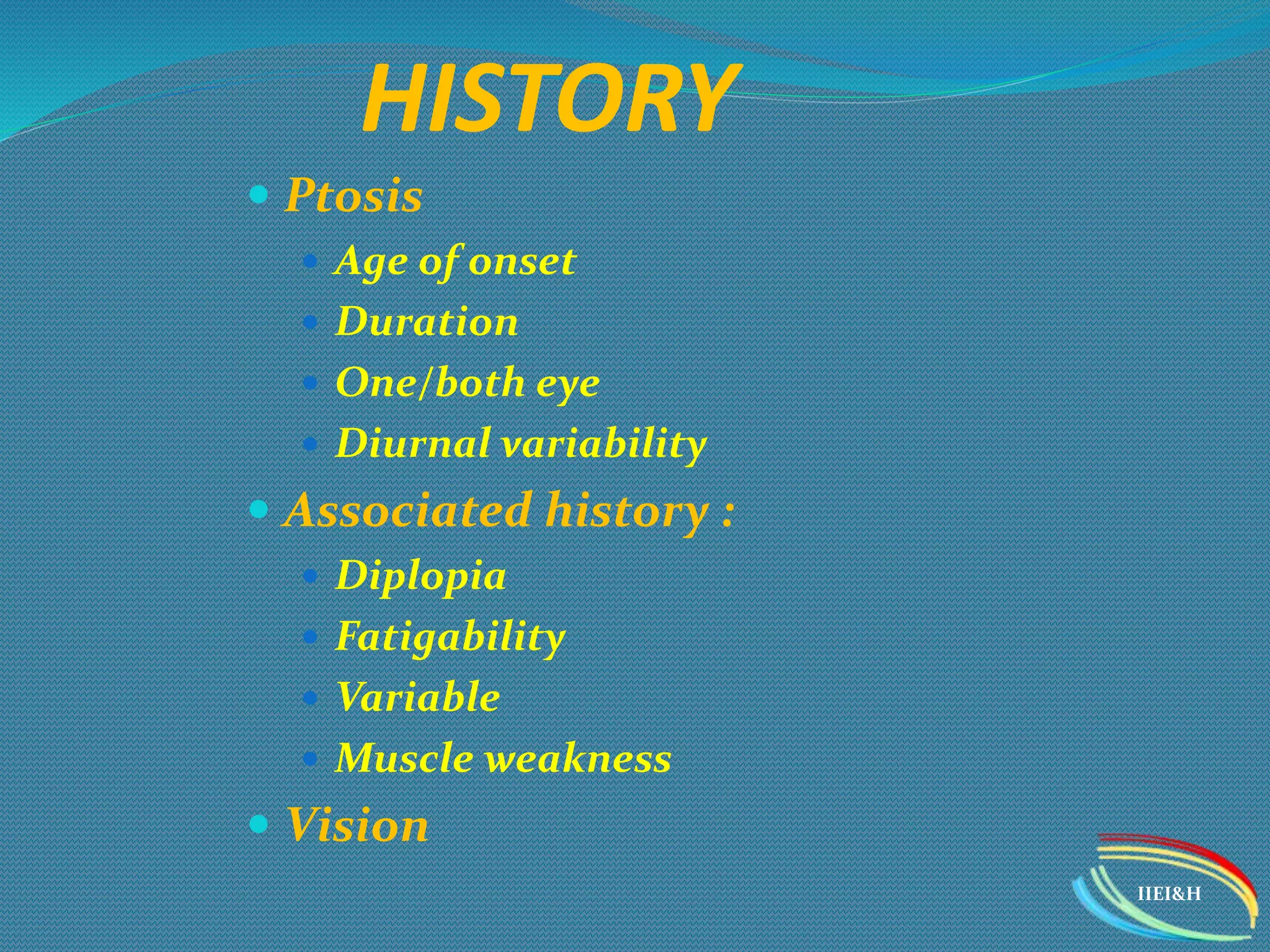 Ptosis workup | PPTX