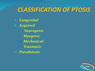 Ptosis workup | PPTX