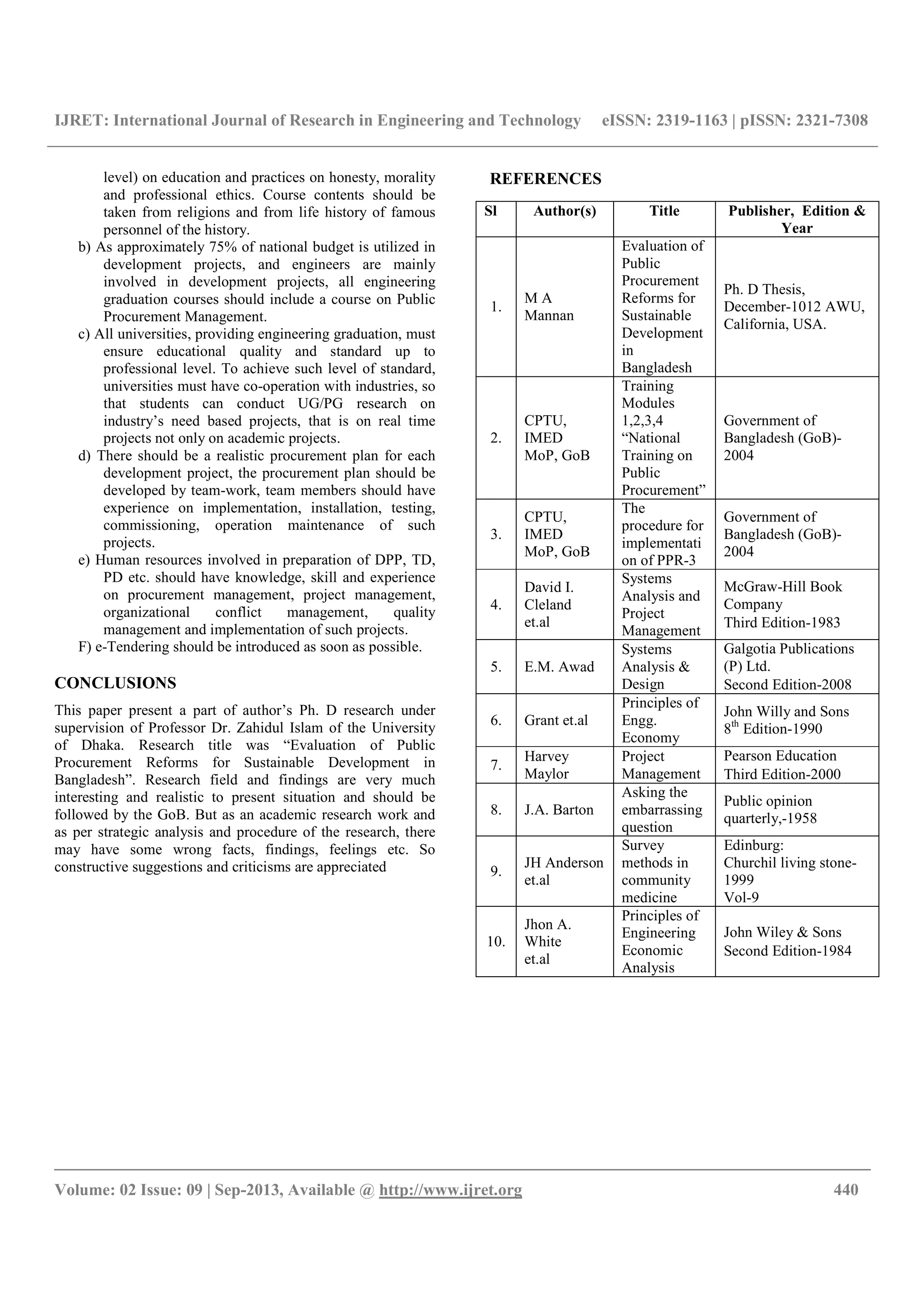 Evaluation of public procurement mechanism for | PDF