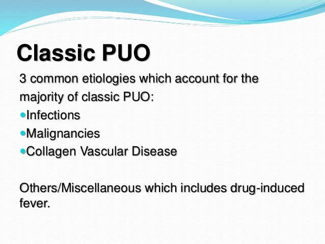 Evaluation of puo