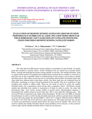 Evaluation of remote sensing satellite ground station performance in ...