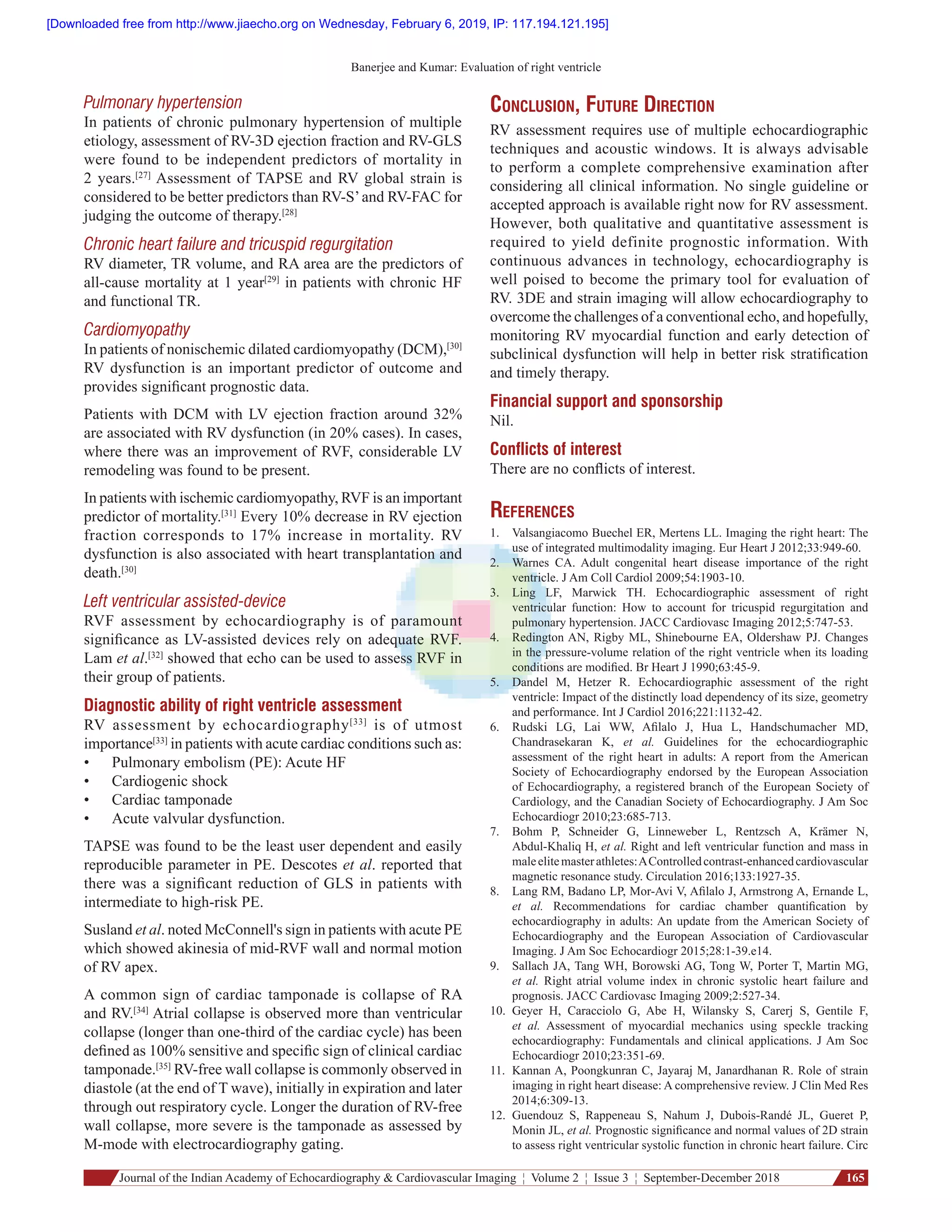 Evaluation of right ventricle | PDF