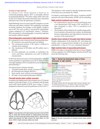 Evaluation of right ventricle | PDF