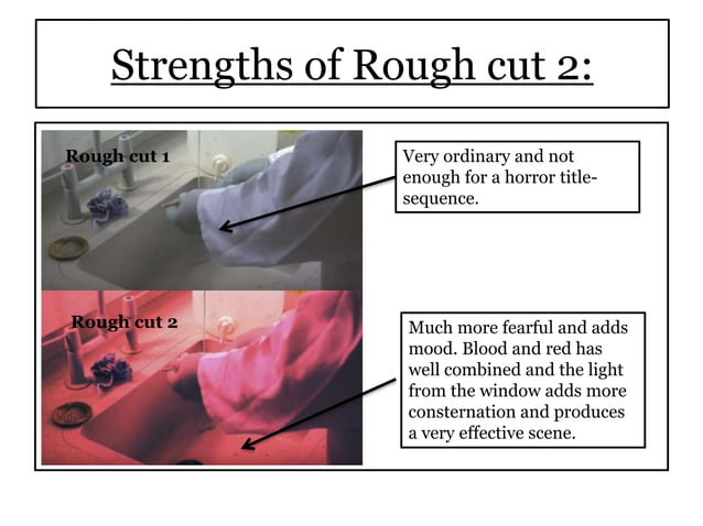Evaluation of rough cut 2 of dissection | PPT
