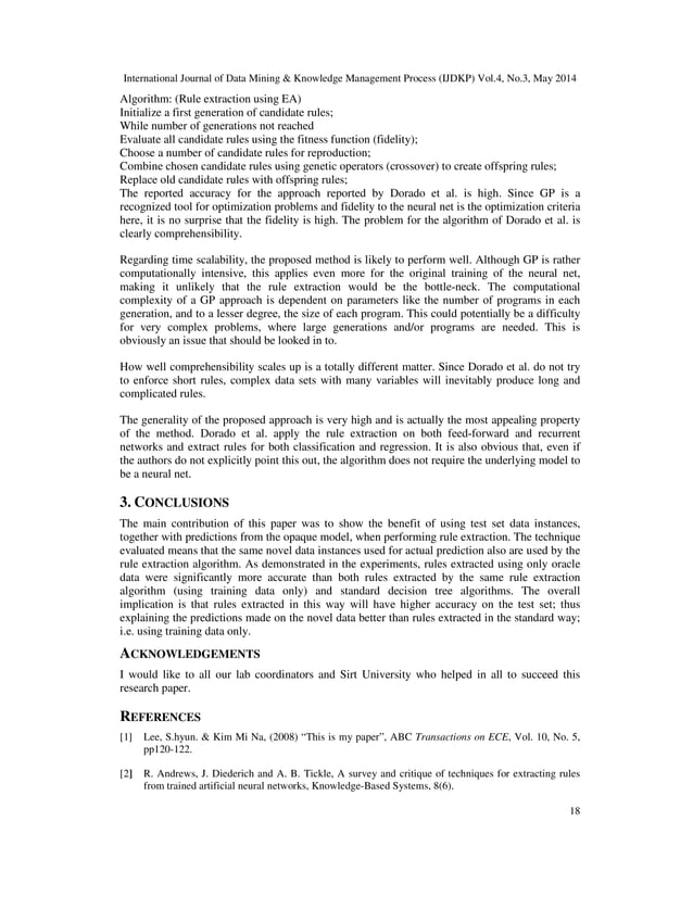 Evaluation Of Rule Extraction Algorithms Pdf Databases Computer